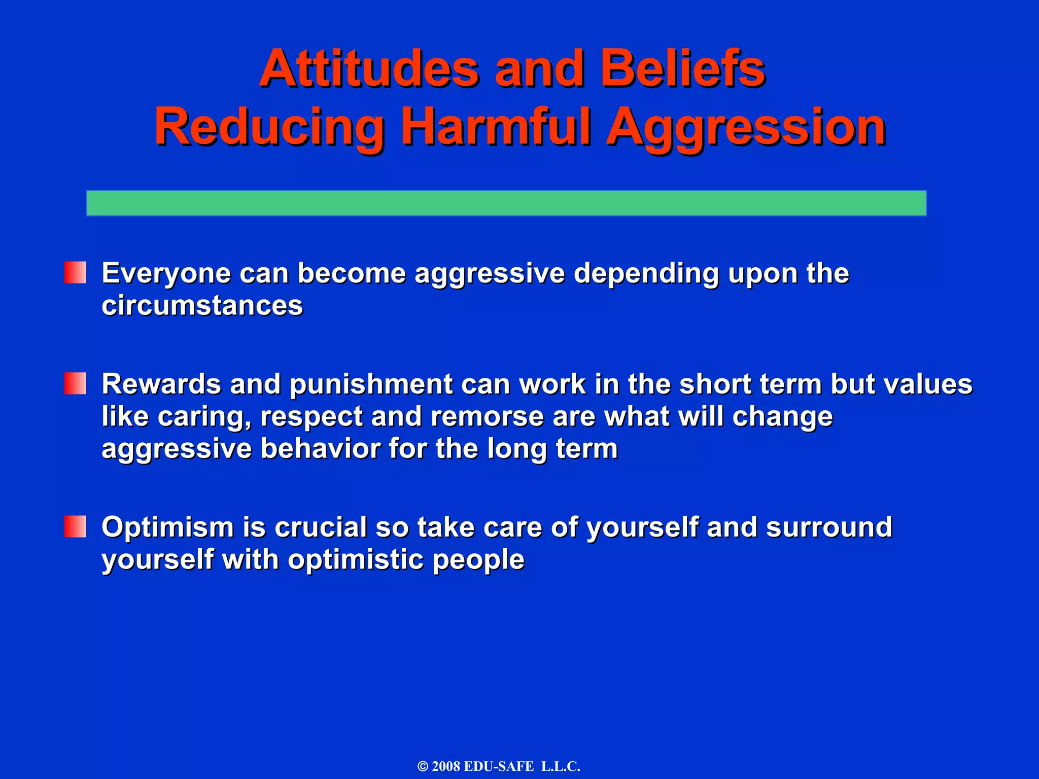Classroom Management and Managing Aggressive Individuals | PPT