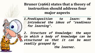 Bruners-Constructivist-theory. ppt for education | PPTX