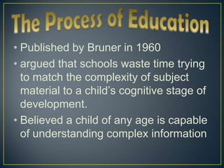 Bruner’s cognitive theory | PPT