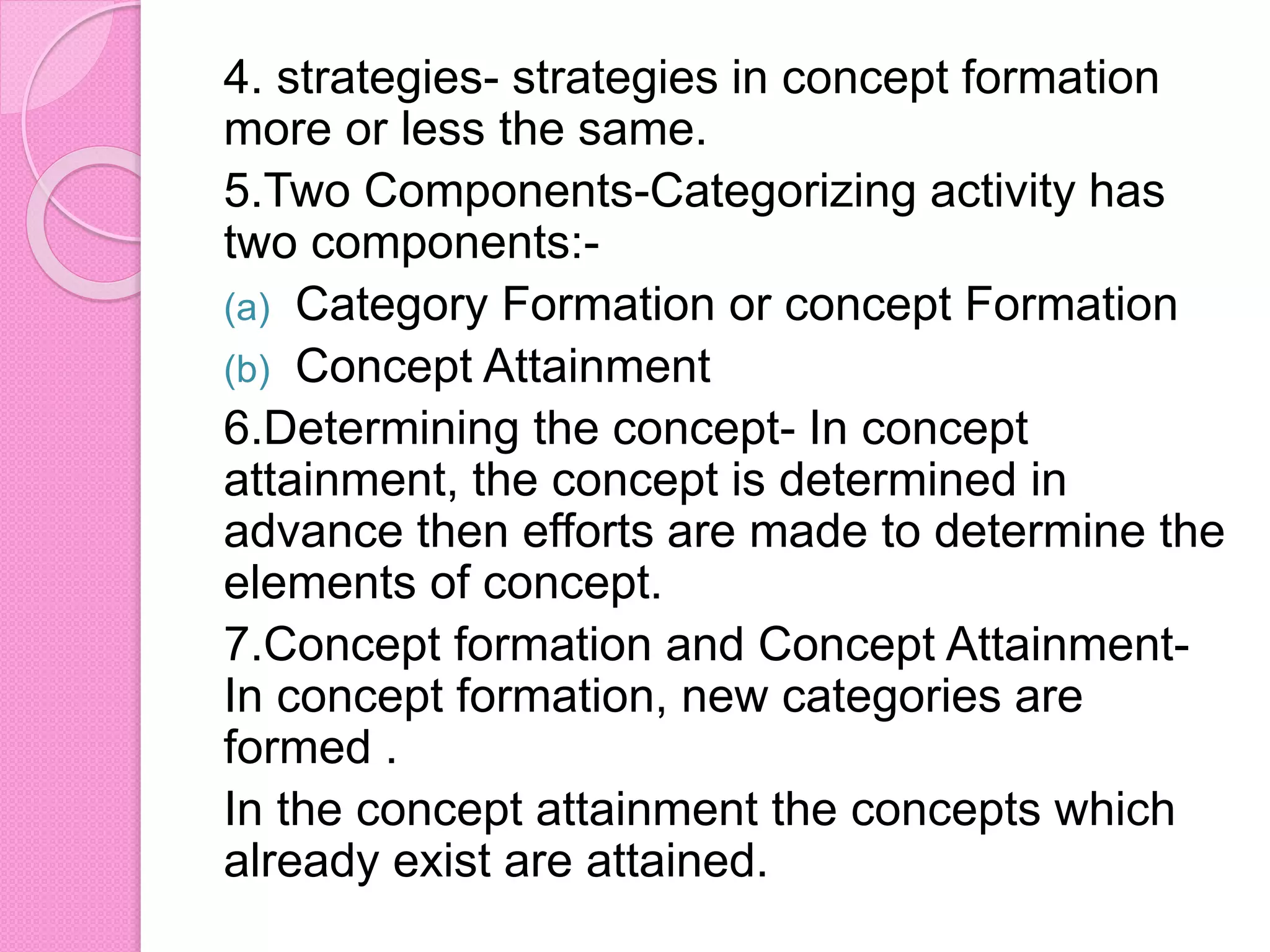 Bruner’s concept attainment model | PPTX