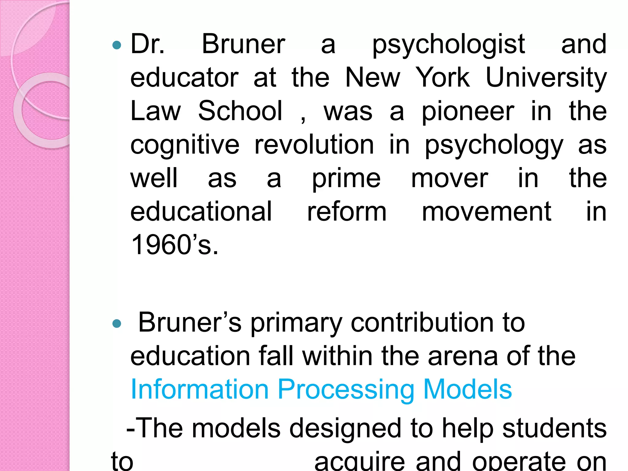 Bruner’s concept attainment model | PPTX