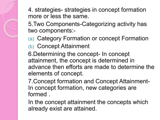 Bruner’s concept attainment model | PPTX