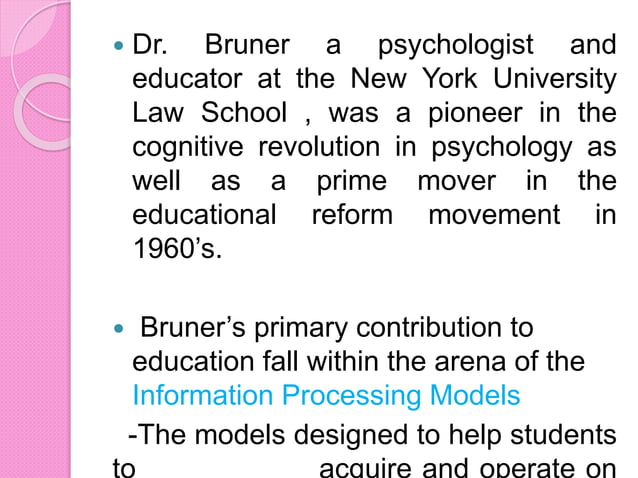 Bruner’s concept attainment model | PPTX