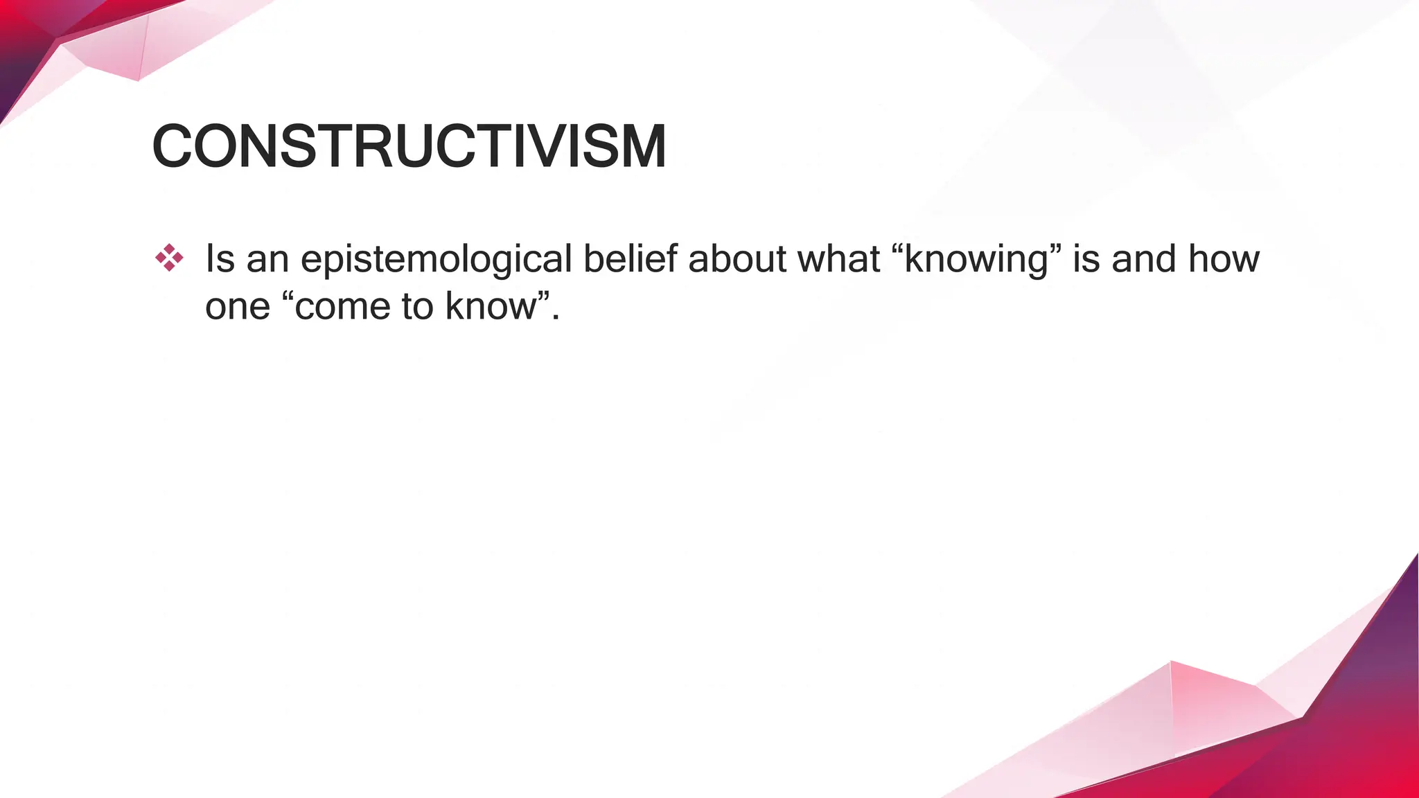 Burners Constructivist Theory | PPTX