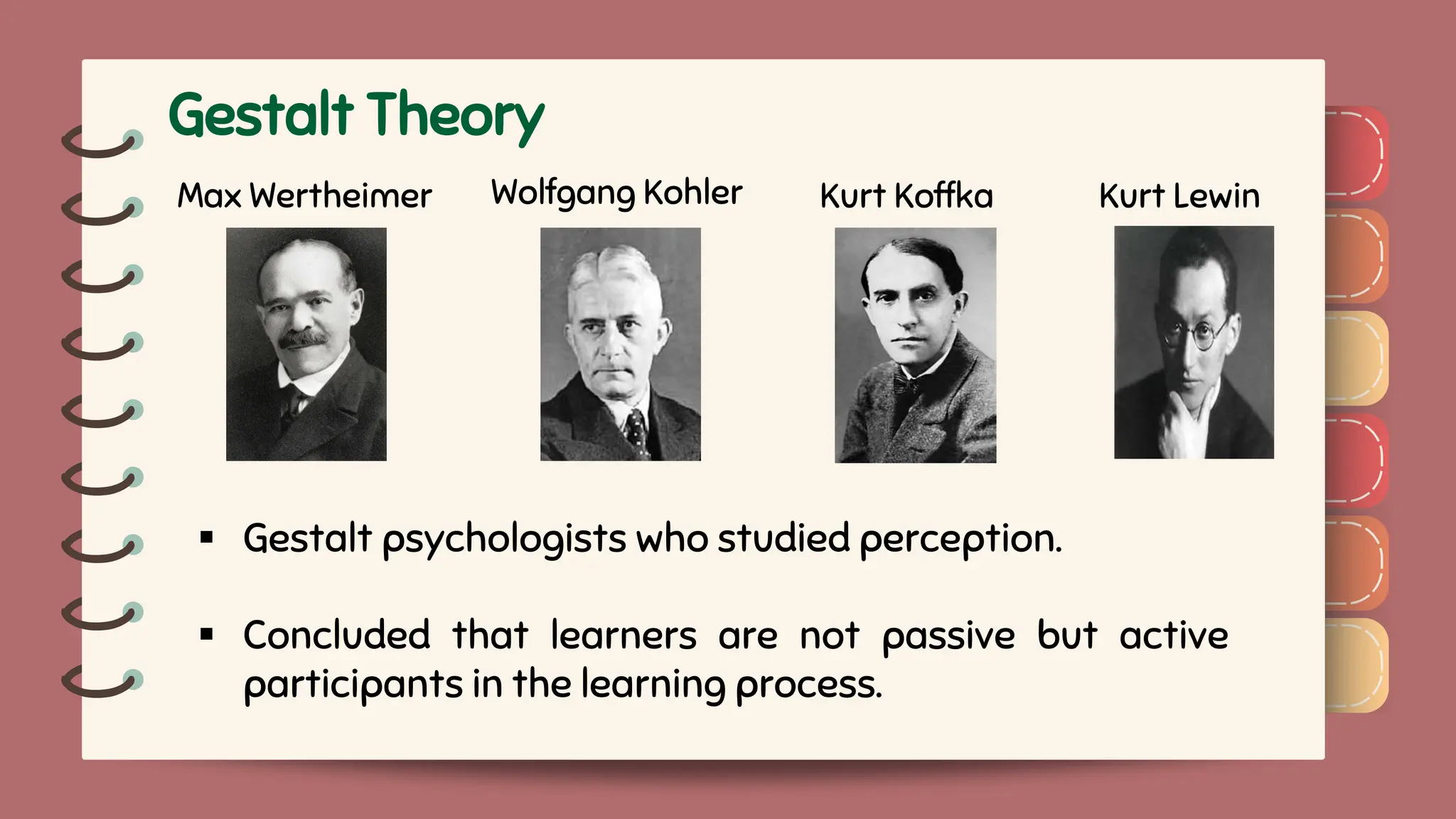 Bruner's Constructivist Theory, Gestalt Theory and Ausubel's ...