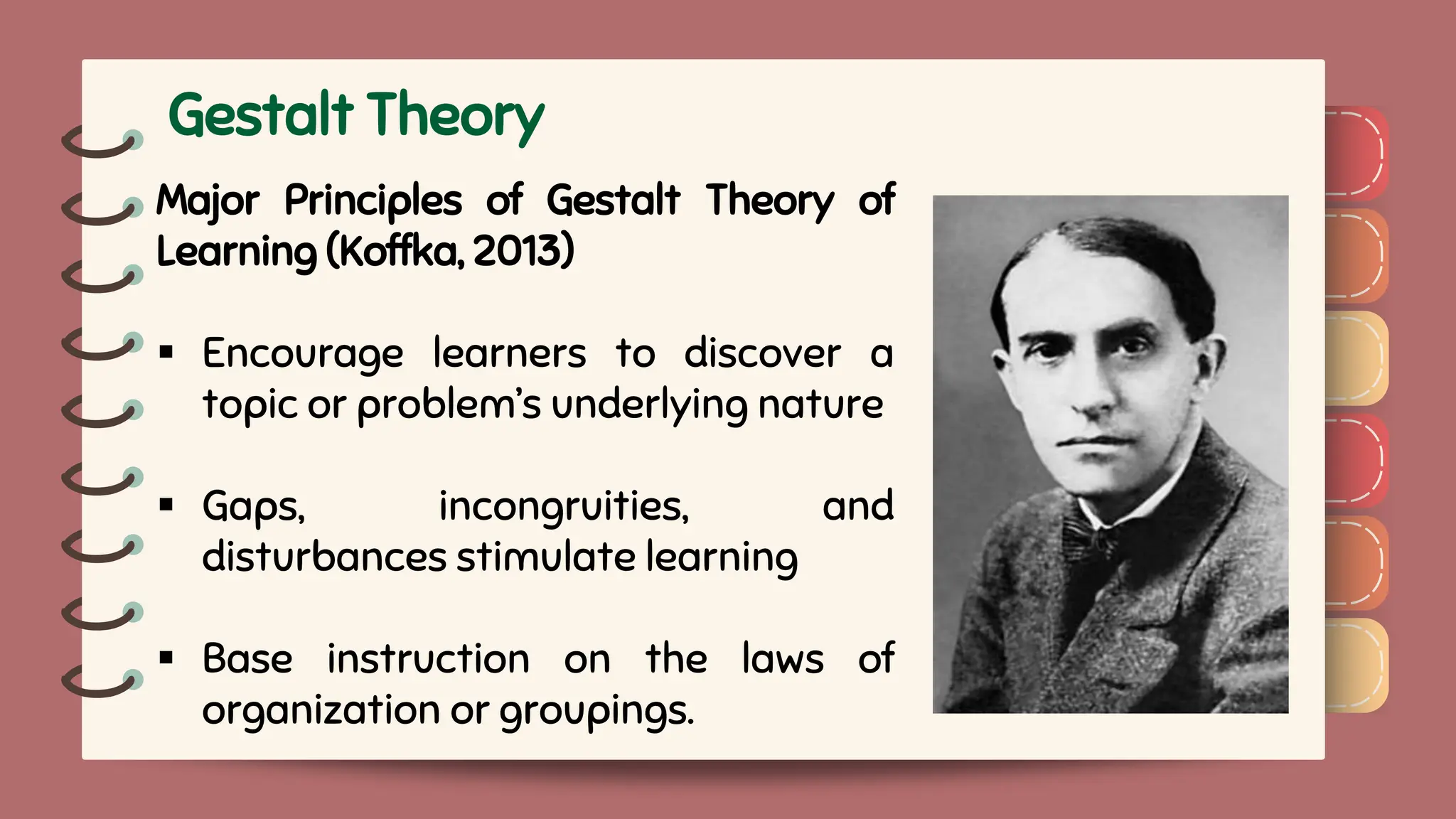 Bruner's Constructivist Theory, Gestalt Theory and Ausubel's ...