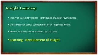 Insight Learning | PPT