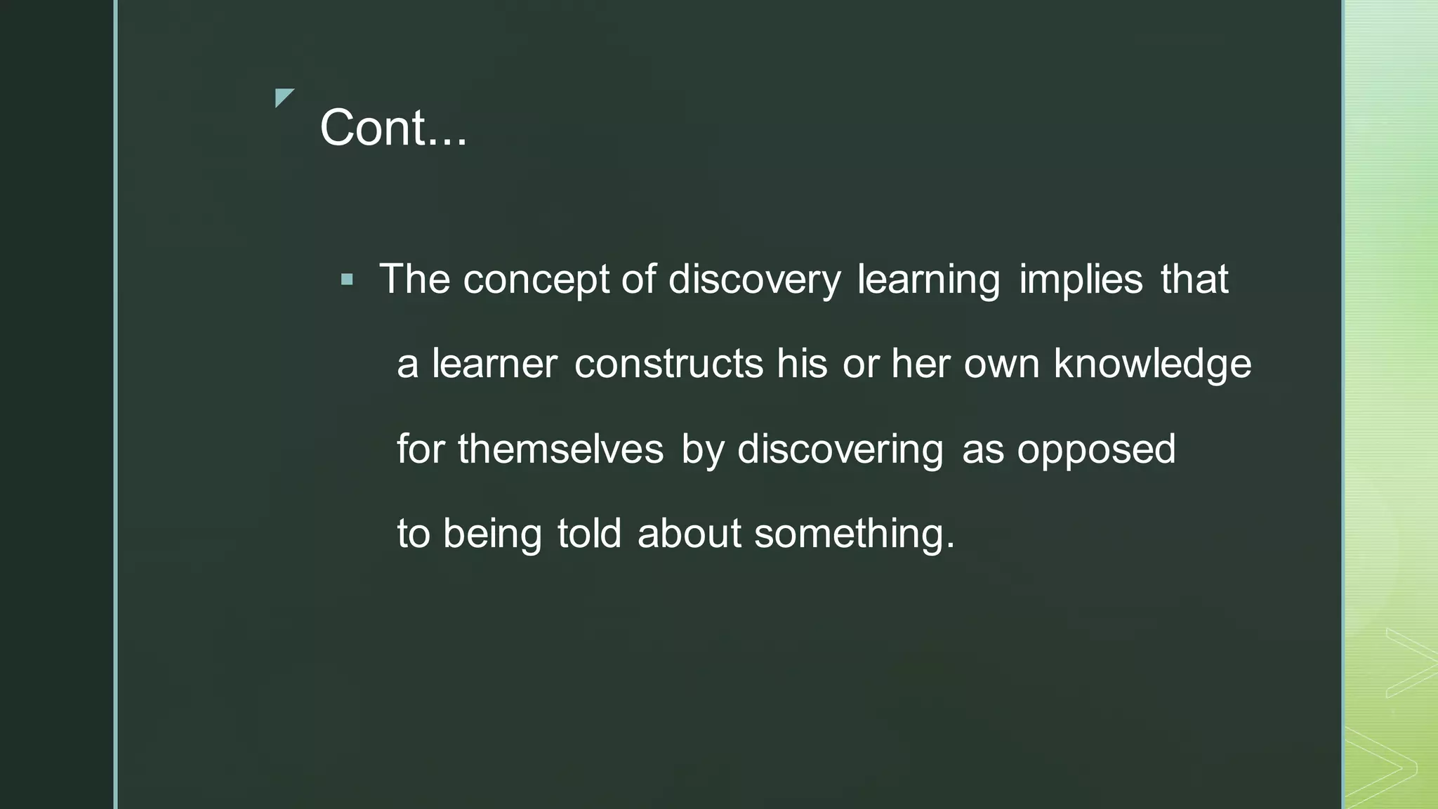 Jerome Seymour Bruner: Discovery learning theory | PDF