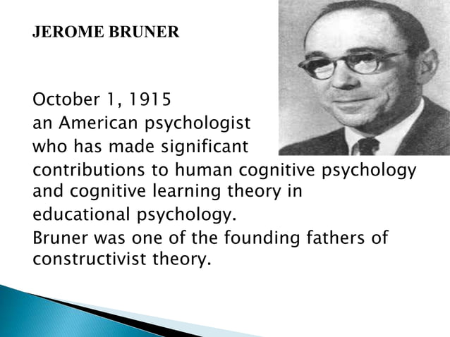 Bruner theory of instruction | PPTX