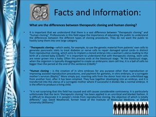 Against Cloning Facts