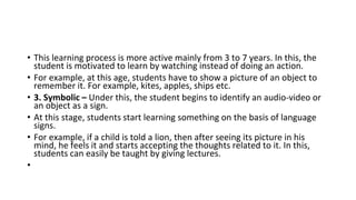 Bruner cognitive | PPTX