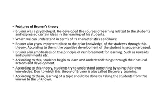 Bruner cognitive | PPTX