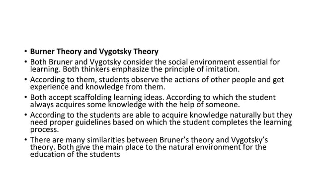 Bruner cognitive | PPTX | Science