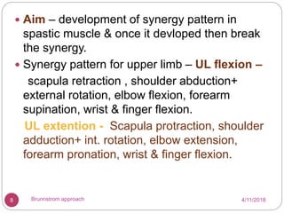 Brunnstrom approach | PPTX