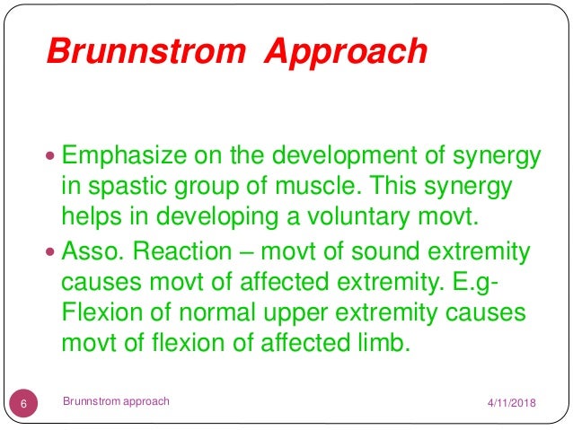Brunnstrom approach