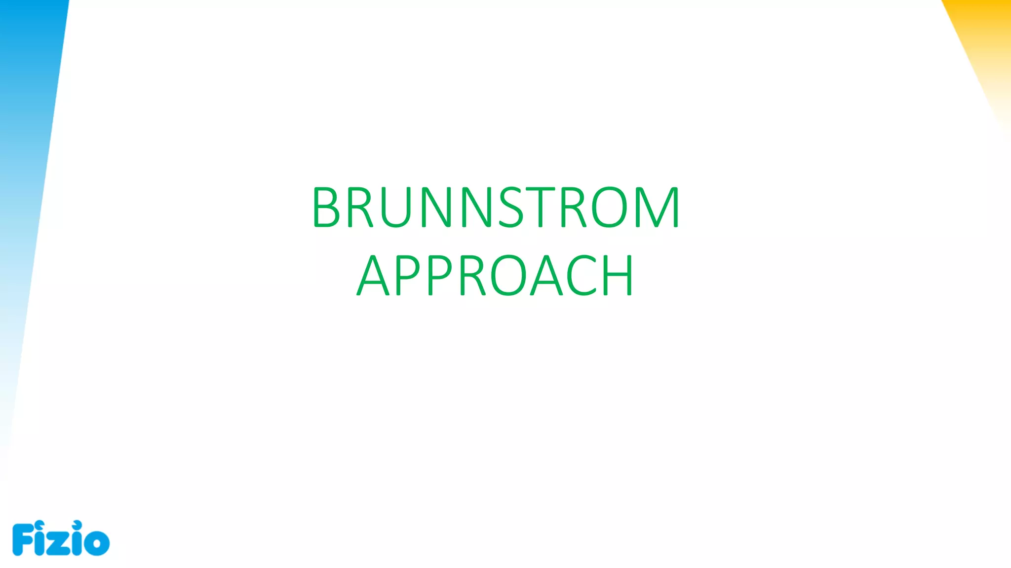 Brunnstrom approach | PPTX
