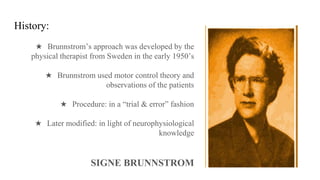 Brunnstrom Approach | PPTX