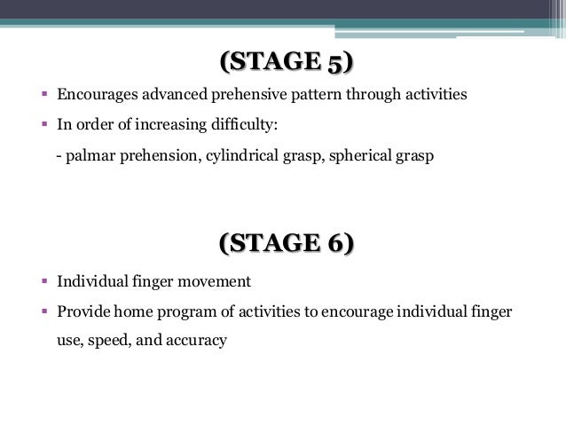 Brunnstrom's hand recovery stages
