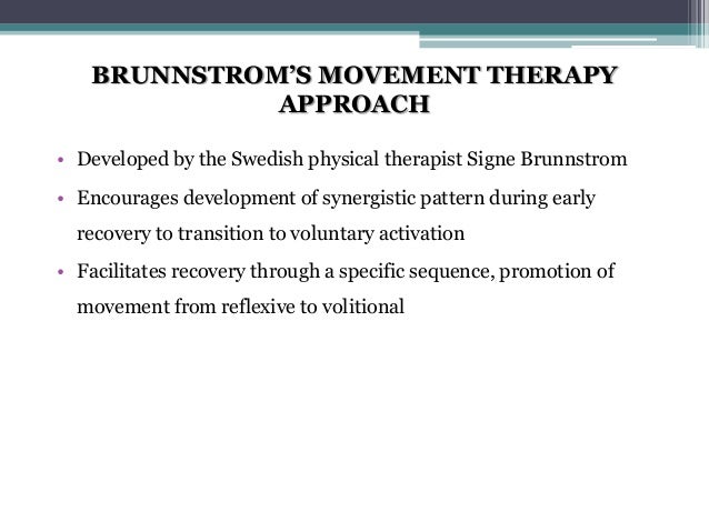 Brunnstrom's hand recovery stages