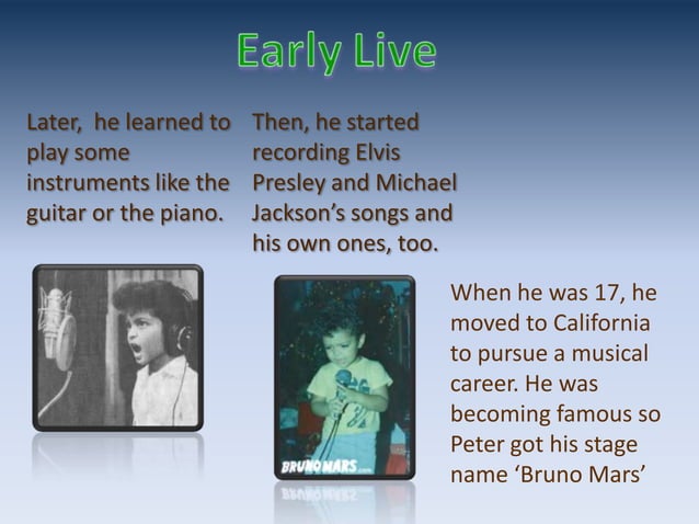 Bruno mars, by paula | PPT