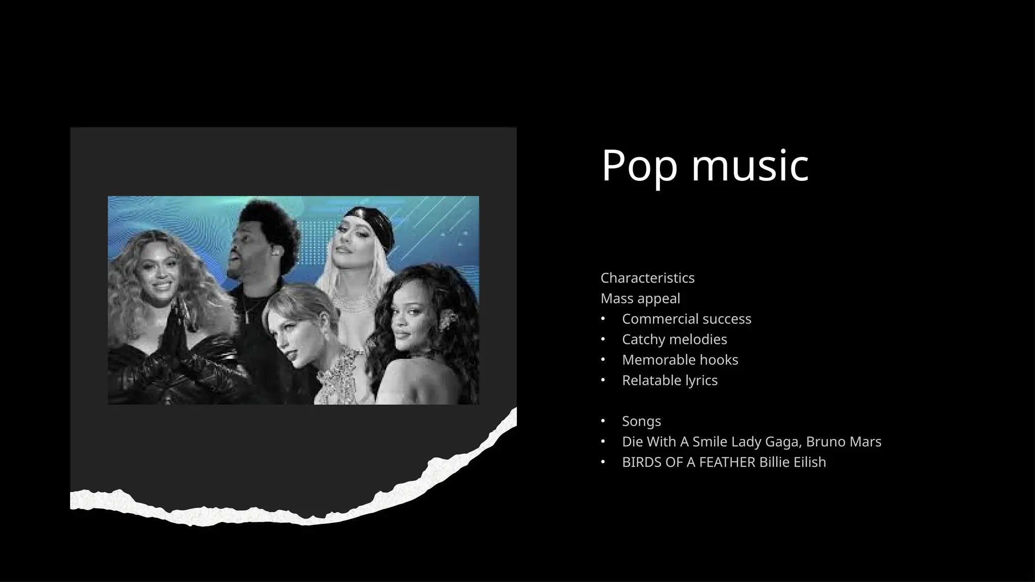 A brief description of selective music genres | PPTX