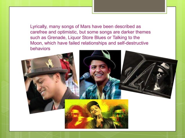 Brunoo mars (peter)stella alondra-zarco | PPTX | World/International Music | Music