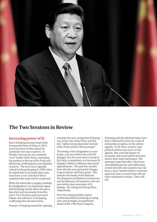 China’s Annual Political Gathering 2017 | PDF | Political Issues ...