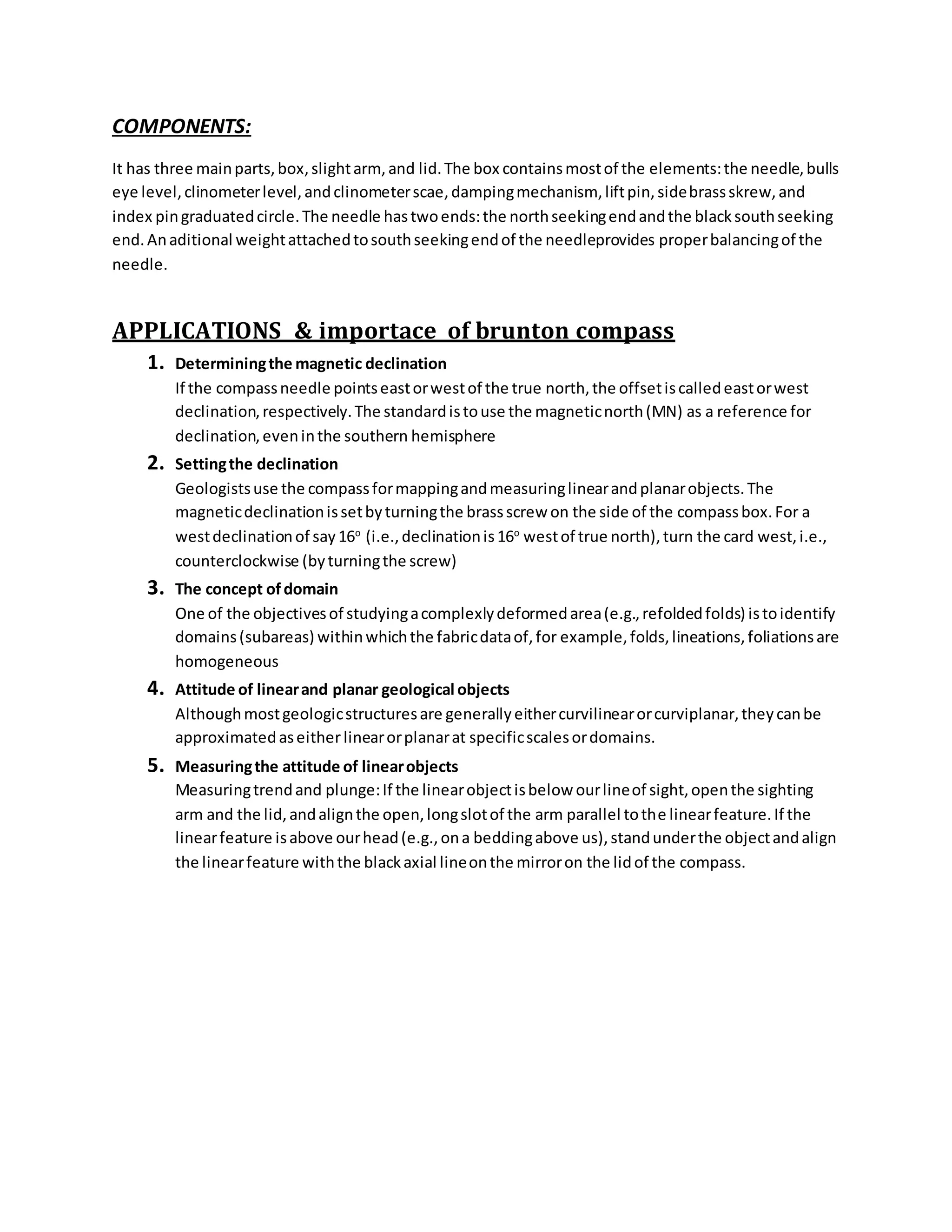 Brunton compas | DOCX