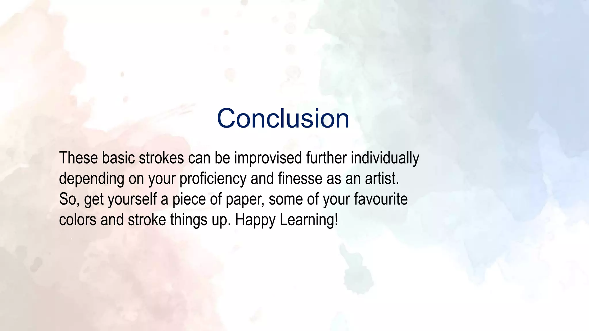 5 Basic Brush Strokes For Beginners | PPTX