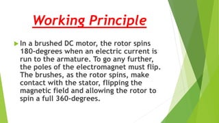 Brushed DC Motor.pptx | Physics | Science