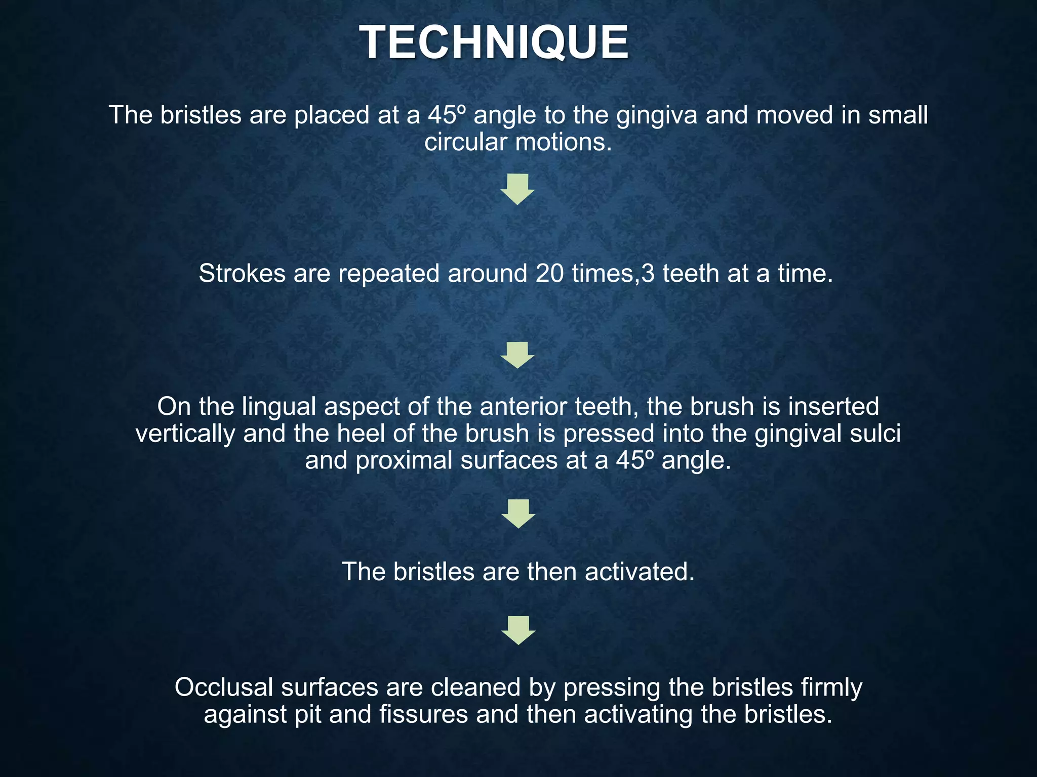 Brushing techniques | PPTX