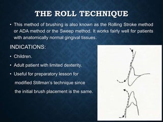 Brushing techniques | PPTX