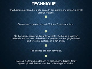 Brushing techniques | PPTX