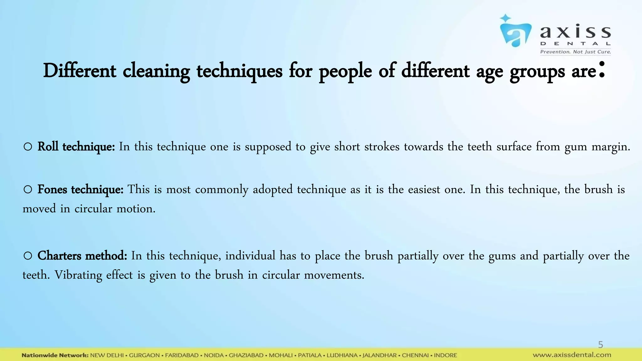 Brushing techniques | PDF | Dental Health | Diseases and Conditions