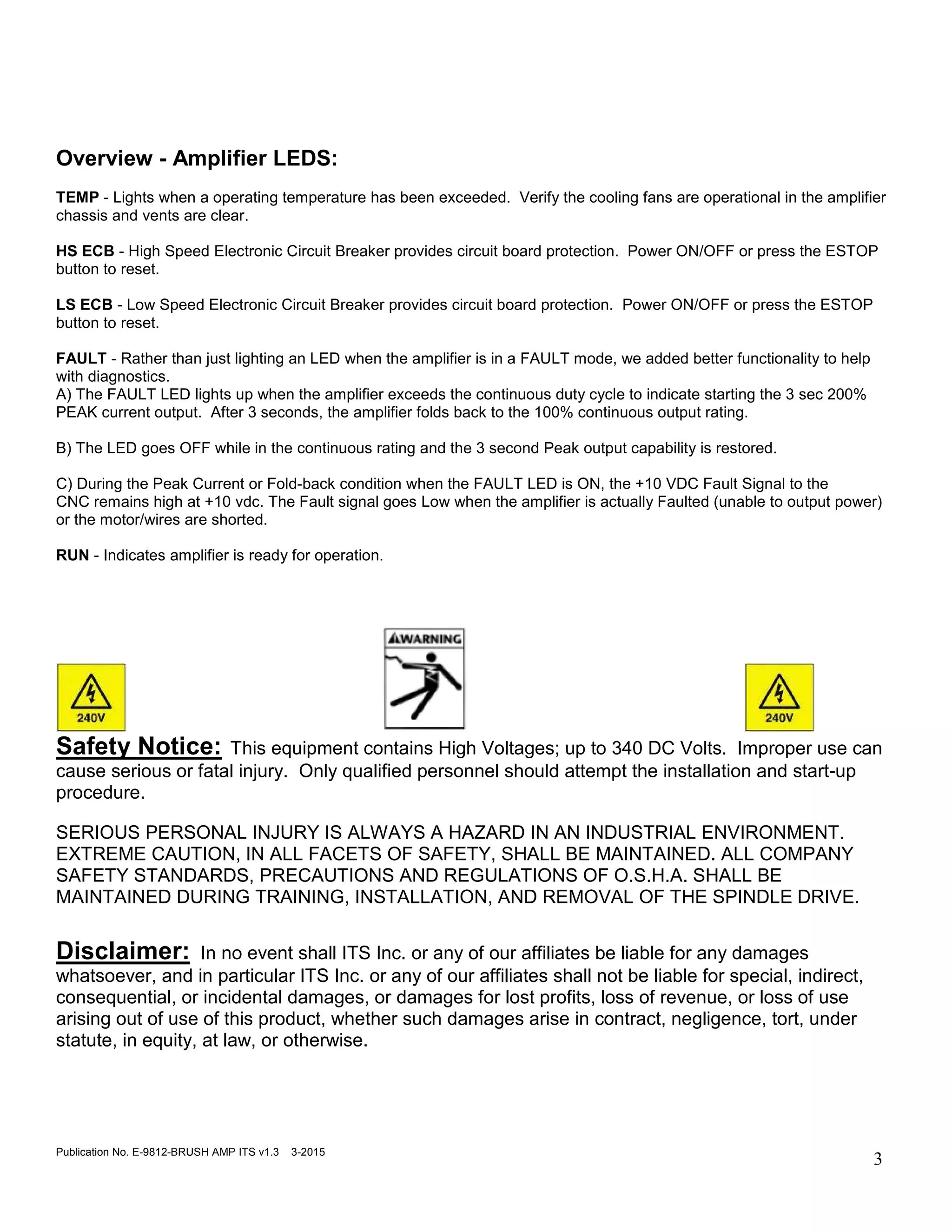 Brush ITS Amplifier Adjustment v1 3 b | PDF