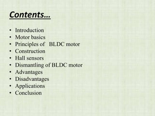 Brushless dc motor | PPTX