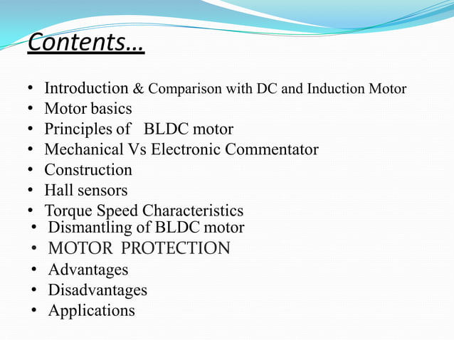 Brushless dc motor, Principles of Mechanical Vs Electronic Commentator ...