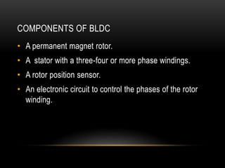 Brushless DC motor CIIT Abbottabad | PPT