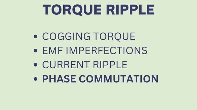Brushless Dc Torque Ripple Powerpoint Pdf