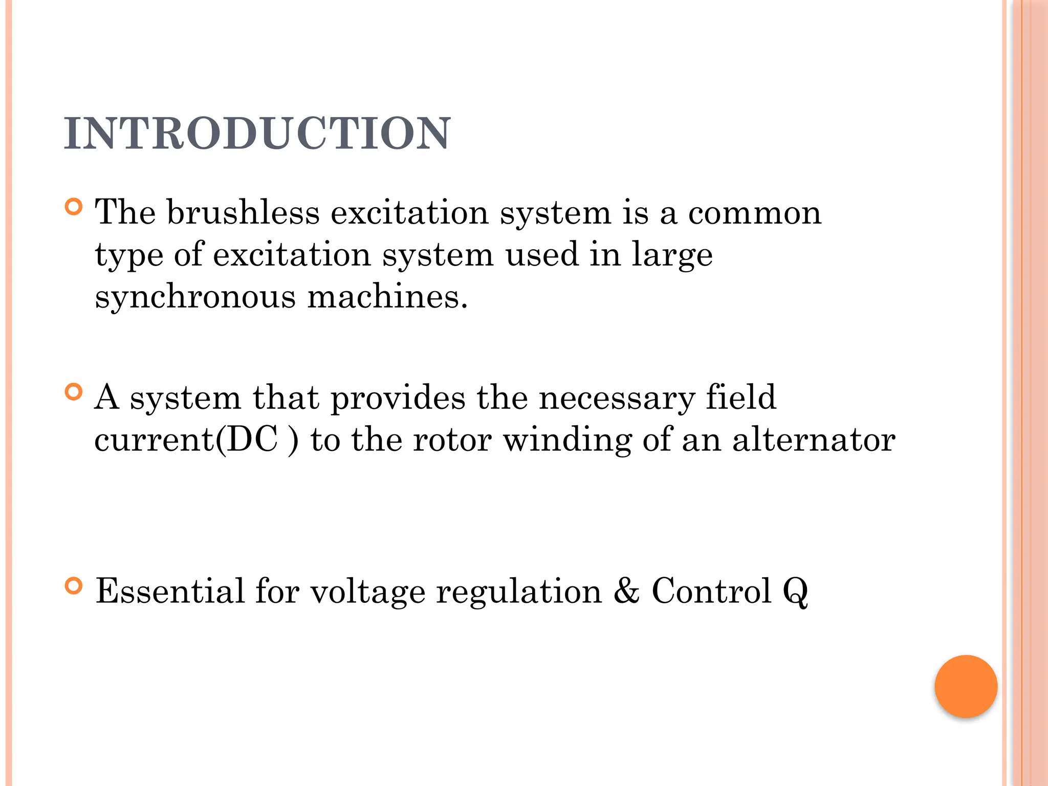 Brushless excitation system of alternator.pptx