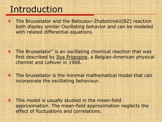 Brusselator | PPTX