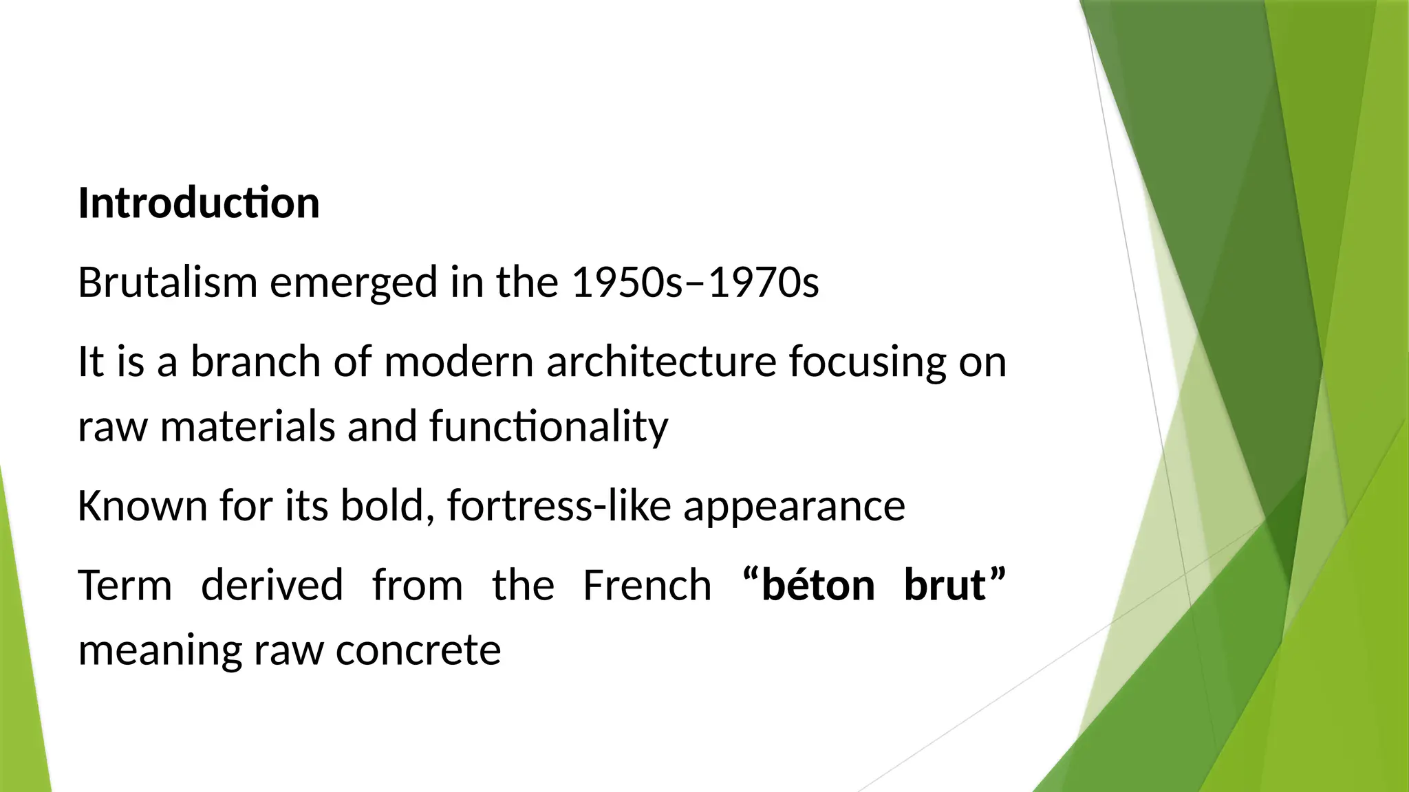 BRUTALISM.pptx a modern movement in modern architecture | PPTX