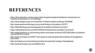 Brutalist architecture | PPTX