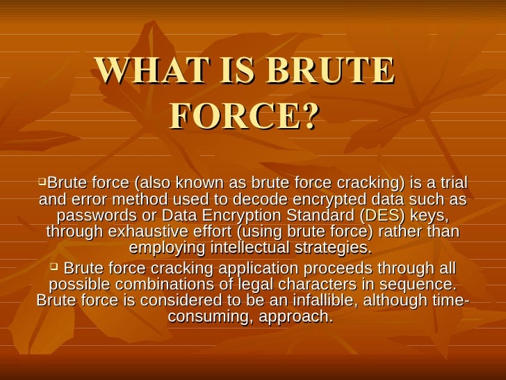 Brute Forcing