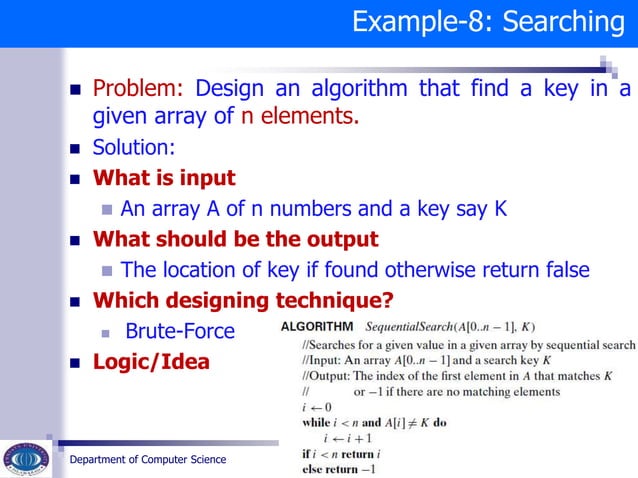 Design and Analysis of Algorithm Brute Force 1.ppt | Search | Internet