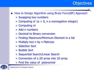 Design and Analysis of Algorithm Brute Force 1.ppt