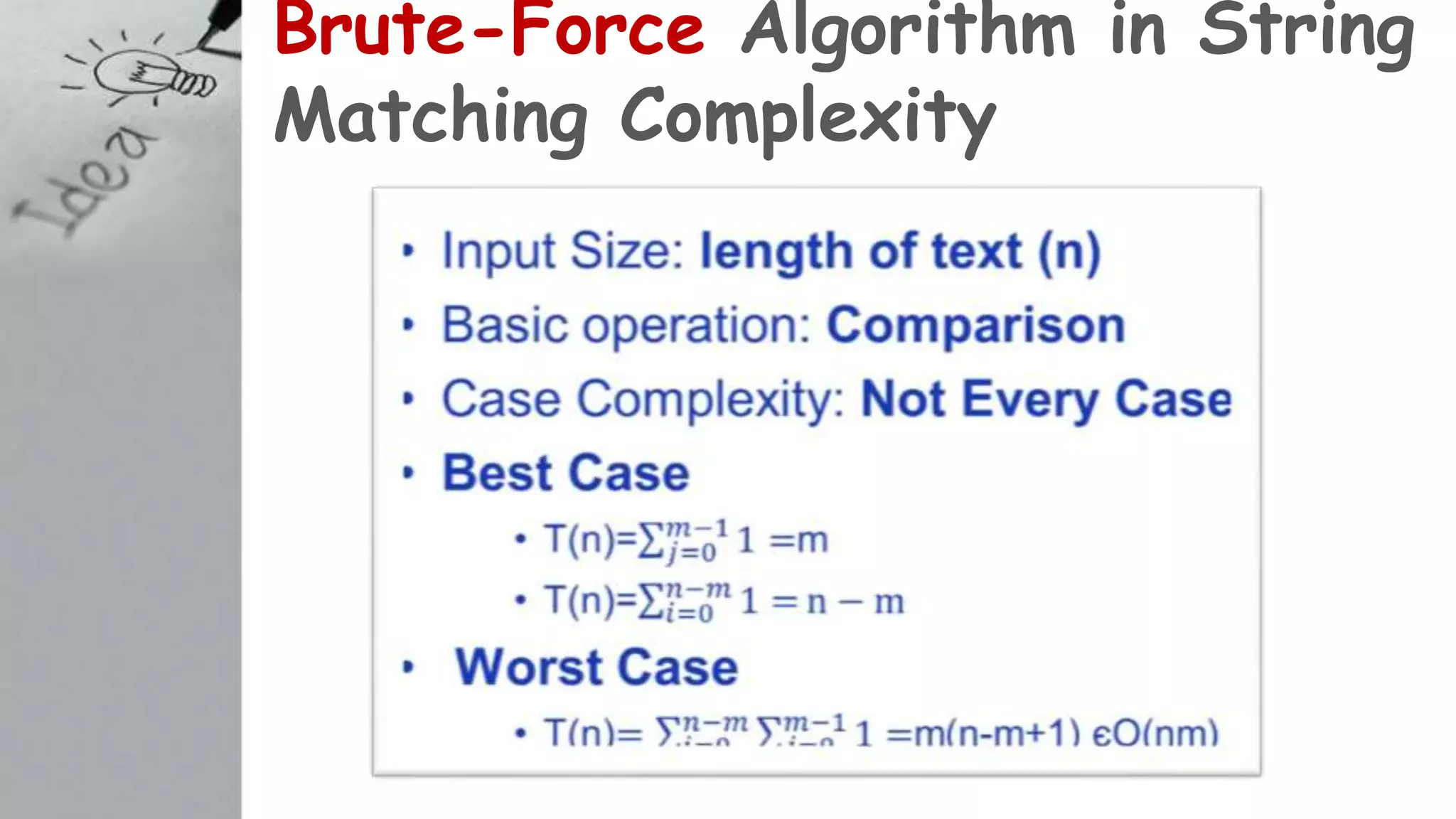 Bruteforce algorithm | PPTX | Programming Languages | Computing