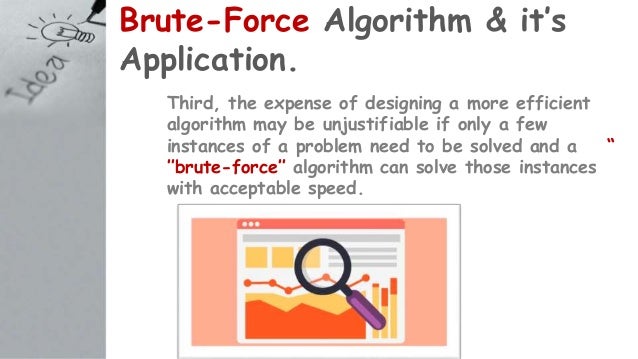 Bruteforce algorithm
