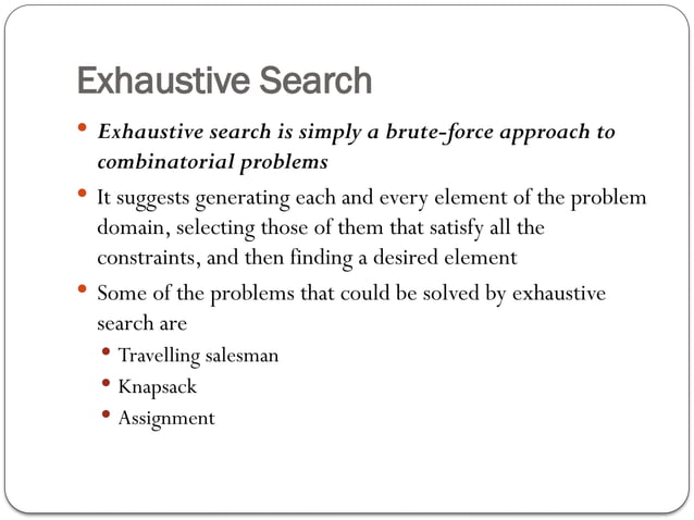 Brute Force and Divide & Conquer Technique | PPTX