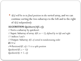 Brute Force and Divide & Conquer Technique | PPTX